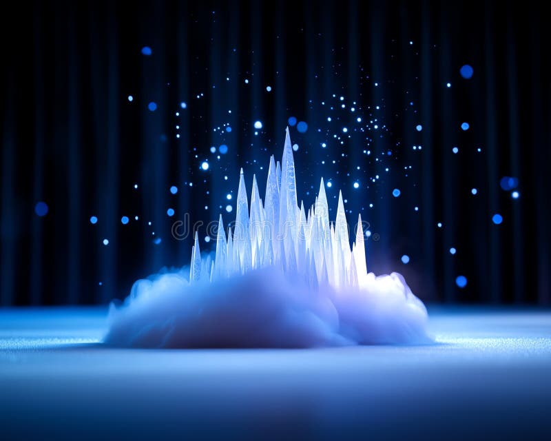 Colorful Abstract Light Phenomena with Sparkling Effects and Vaporous ...