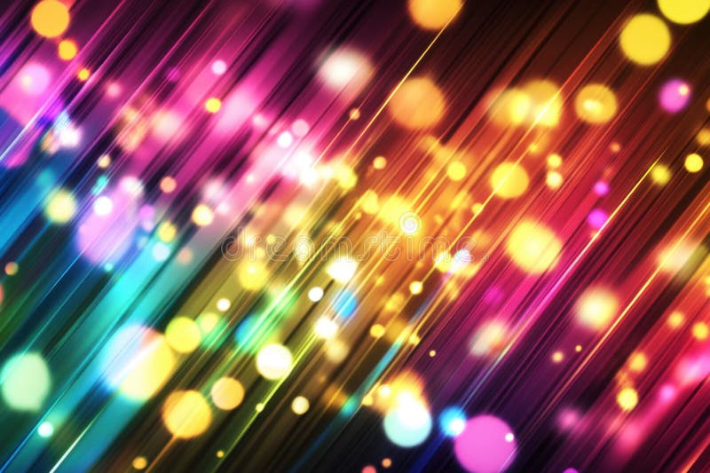 Colorful Abstract Light Reflection with Dynamic Bokeh Effect for Modern ...