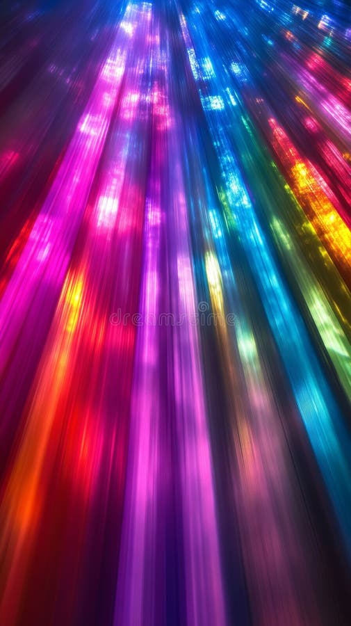 Colorful Abstract Light Streaks in Motion Stock Photo - Image of ...