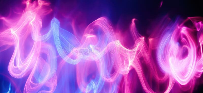 Colorful Abstract Light Trails in Pink and Blue Hues Creating a ...