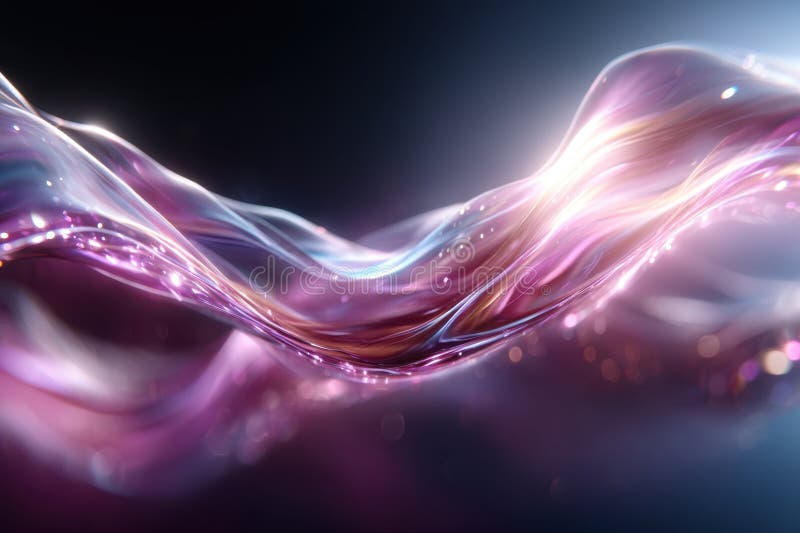 Colorful Abstract Light Waves Creating a Mesmerizing Visual Effect in a ...