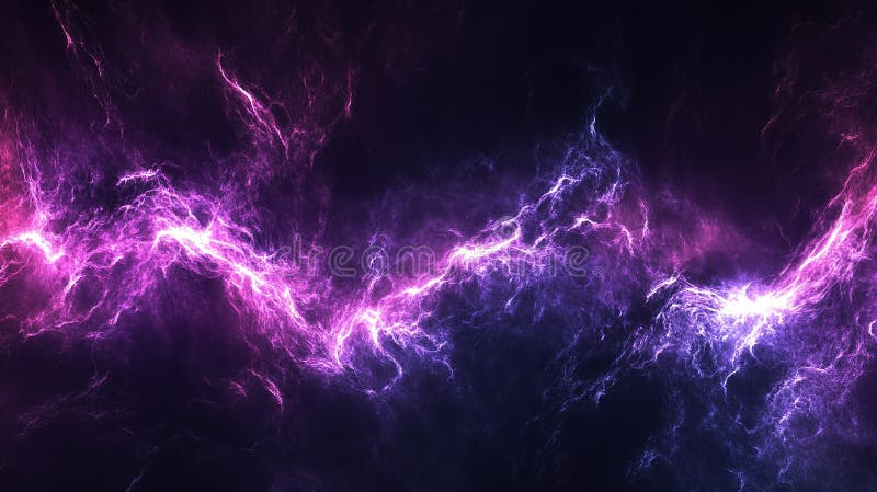 Colorful Abstract Lightning Patterns in a Dark Background Showcasing ...