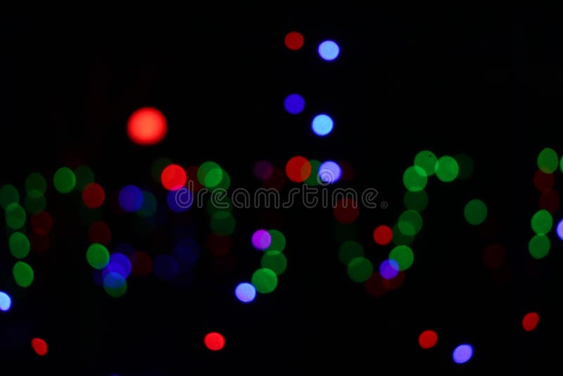 Colorful Abstract Lights Blurred in Night Background Stock Image ...