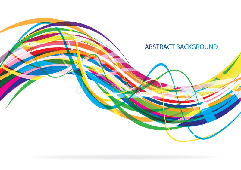 Colorful Abstract Line Background Stock Vector - Illustration of ...