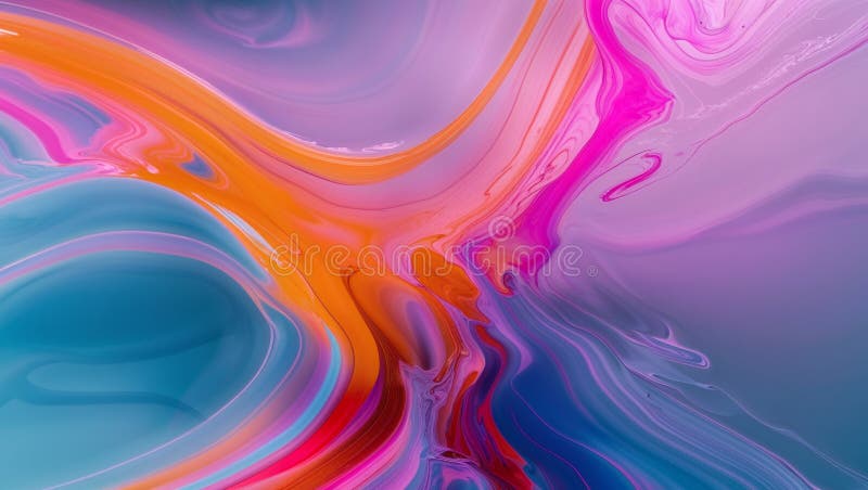 Colorful Abstract Liquid Art Background with Gradient Blends and ...
