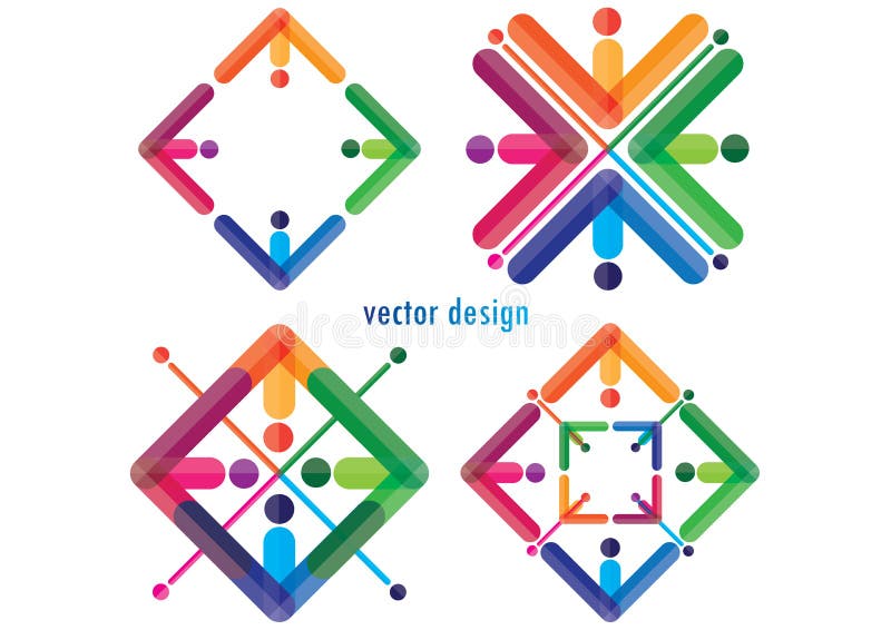 Colorful Abstract Logo Background Stock Vector - Illustration of color ...