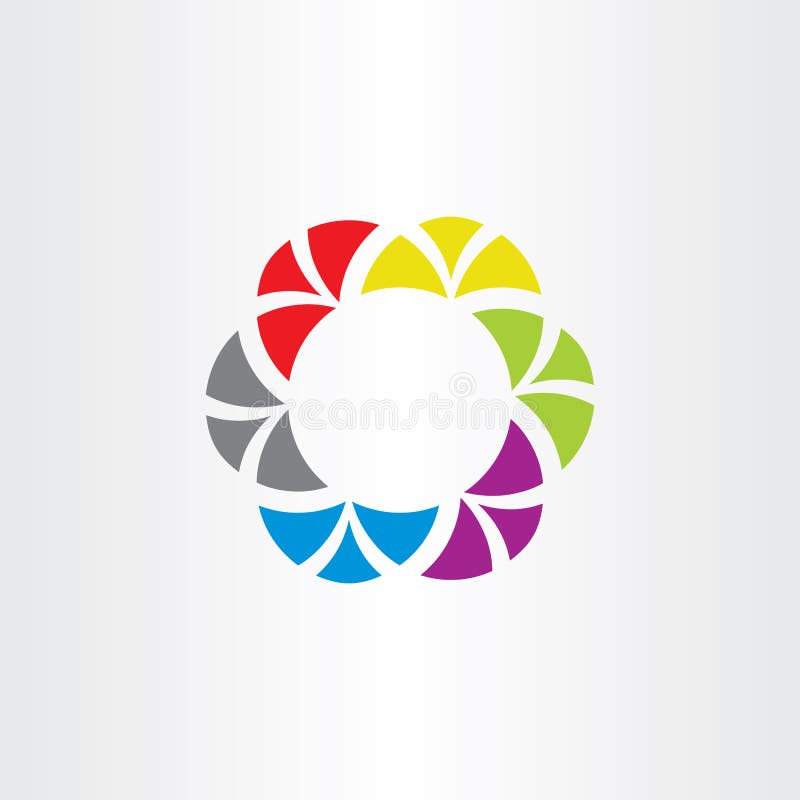Colorful Abstract Logo Business Circle Symbol Vector Tech Element Stock ...