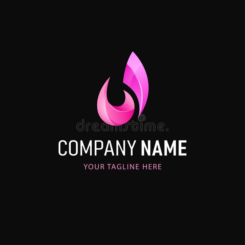 Colorful Abstract Logo Design. Gradient Style Company Logo Stock Vector ...