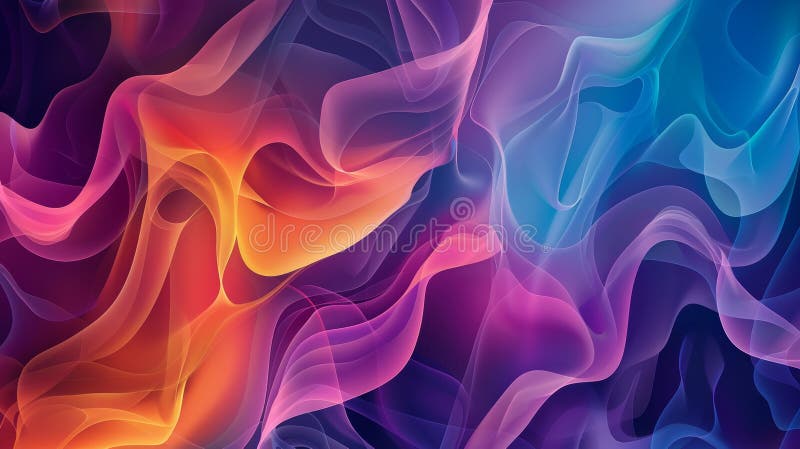 A Colorful Abstract Modern Background with Transparent Smoke.. Stock ...