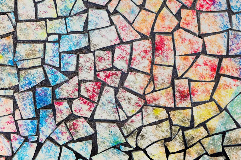 Colorful Abstract Mosaic Texture Background Illustration. Stock Photo ...