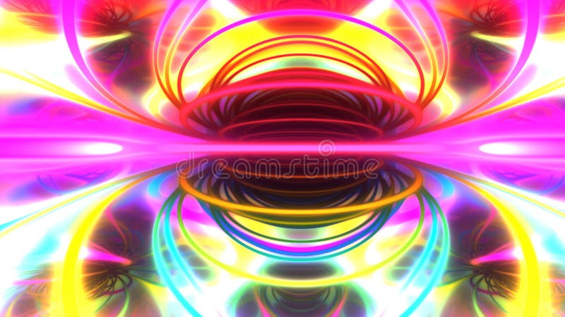 Colorful Abstract Motion Footage Clip with Transforming Elipsoid ...