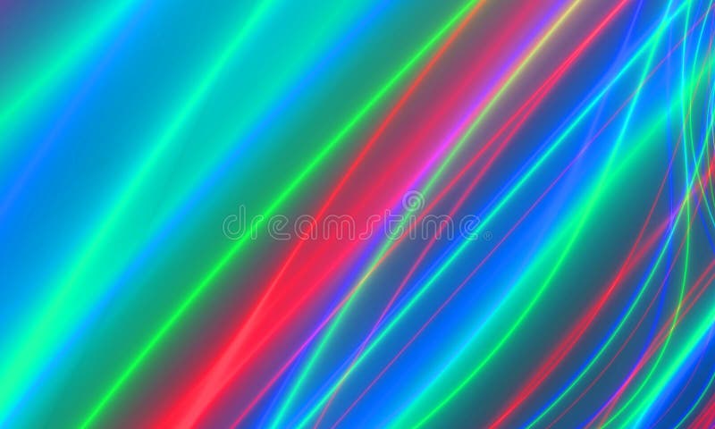 Colorful Abstract Neon Background with Lines. Stock Illustration ...