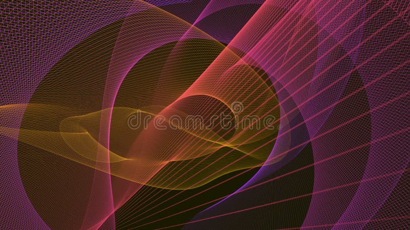 Colorful Abstract Network Wave Background. Stock Illustration ...
