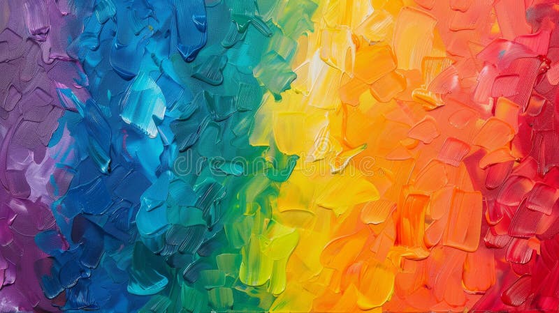 Colorful Abstract Oil Painting Stock Image - Image of pattern, colorful ...