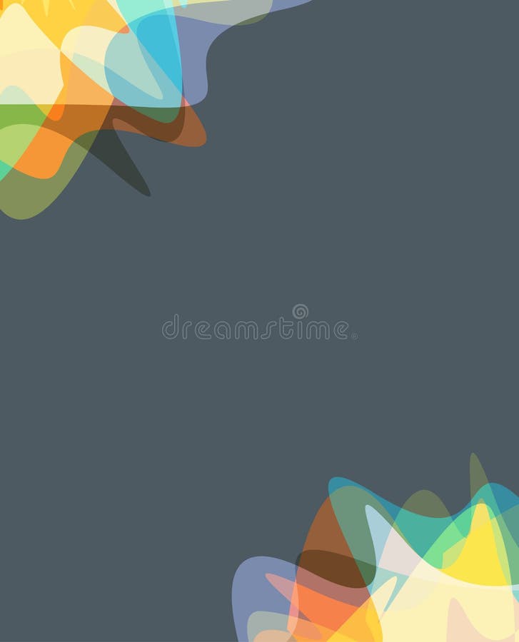 Colorful Abstract Page Design Vector. Corner Abstract Design Vector ...