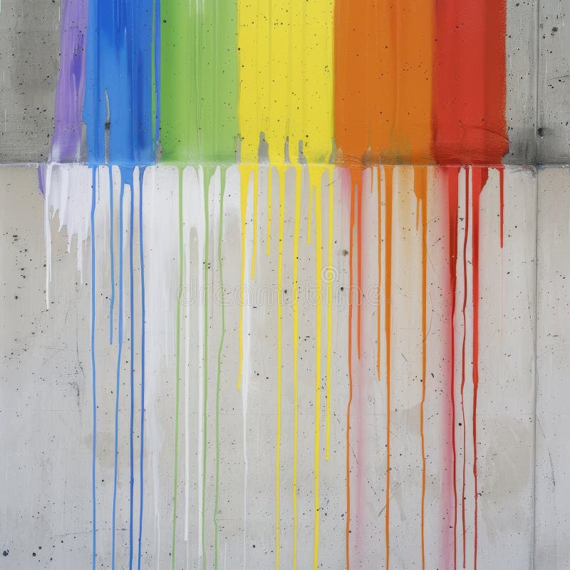 Colorful Abstract Paint Drip Background Stock Illustration ...