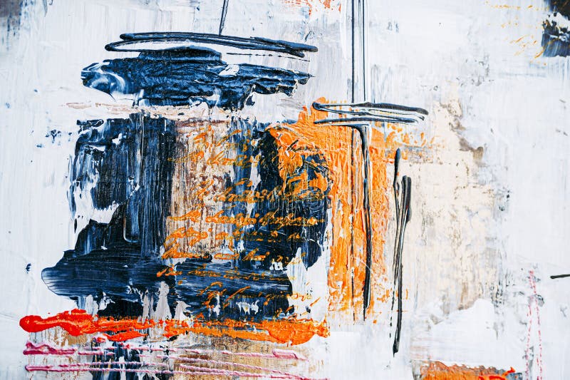 Colorful Abstract Paint Marks Stock Illustration - Illustration of blue ...