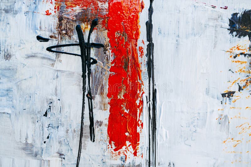 Colorful Abstract Paint Marks Stock Illustration - Illustration of ...