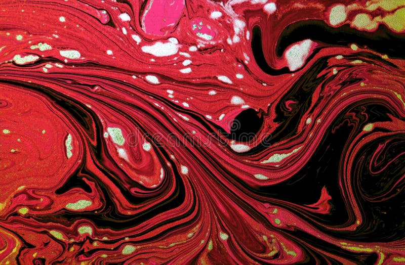 Colorful Abstract Paint Mixing. Stock Photo - Image of flowing ...