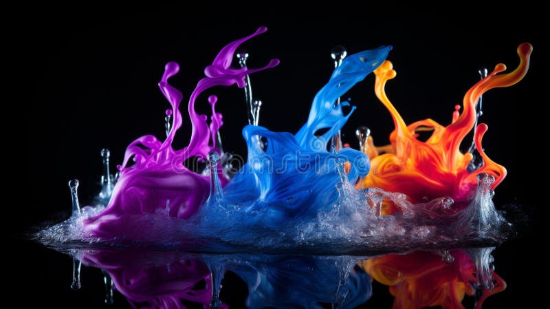 Colorful Abstract Paint Splash Desktop Wallpaper for Unique and ...