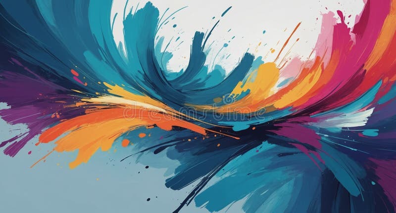 Colorful Abstract Paint Splash Explosion Background for Creative and ...