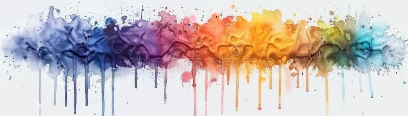 Colorful Abstract Paint Splash with Vibrant Gradient Hues, Creating an ...