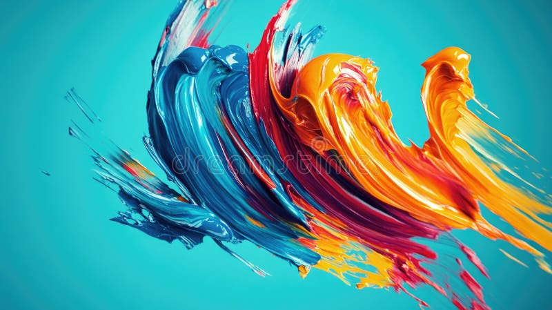 Colorful Abstract Paint Splashes Stock Photo - Image of concept, spray ...