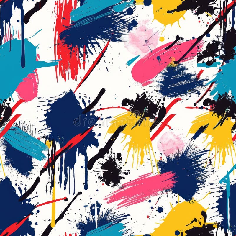 Colorful Abstract Paint Splatter Background for Creative Designs Stock ...