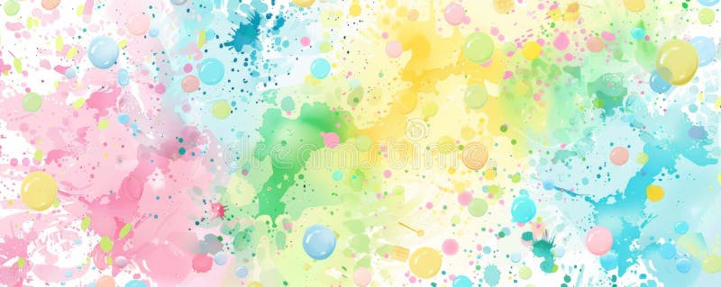 Colorful Abstract Paint Splatter Pattern with Pastel Hues and Vibrant ...