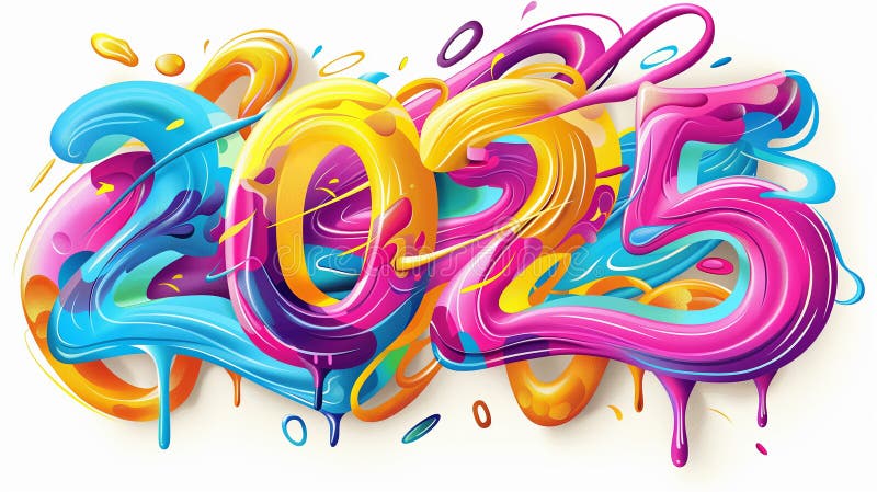 Abstract 2025 Calendar Design Template, Stock Vector - Illustration of ...