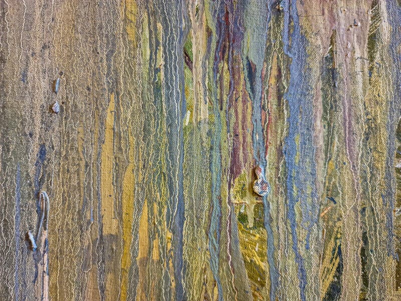 Colorful Abstract Painting Dripping with Texture and Movement Stock ...