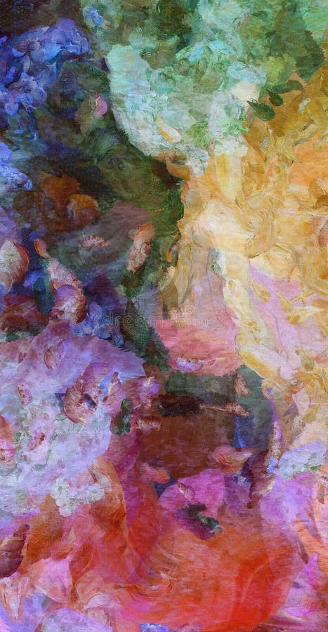 Colorful Abstract Painting stock illustration. Illustration of distress ...