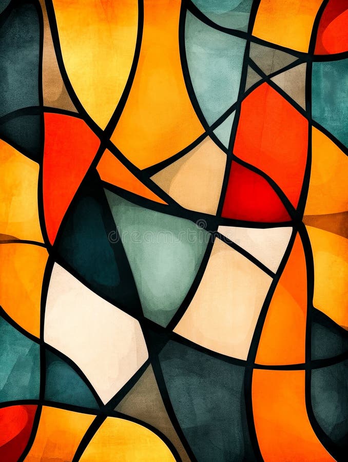 A Colorful Abstract Painting with a Pattern of Different Colors, AI ...