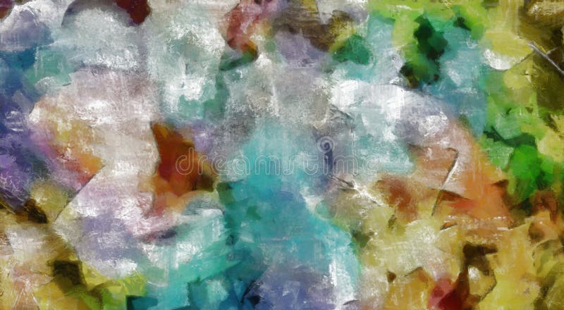 Colorful Abstract Painting stock illustration. Illustration of pattern ...