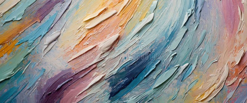 Colorful Abstract Painting with Vibrant Strokes and Textures Created ...