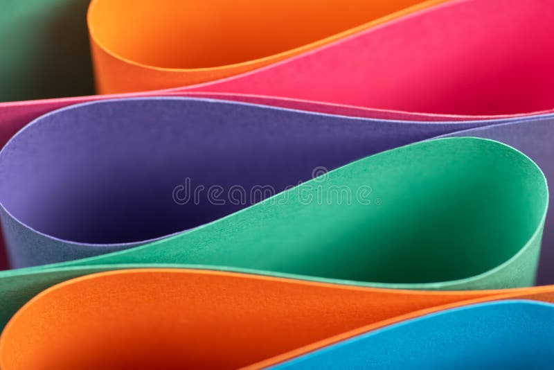 Colorful Abstract Paper Background Stock Image - Image of yellow, macro ...