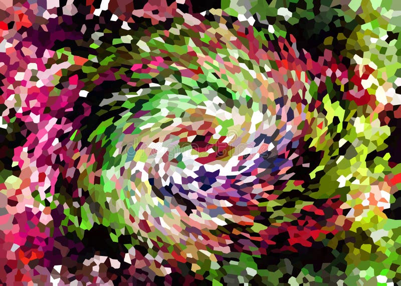 Digital Abstract Wave Fabric Motive Stock Illustration - Illustration ...