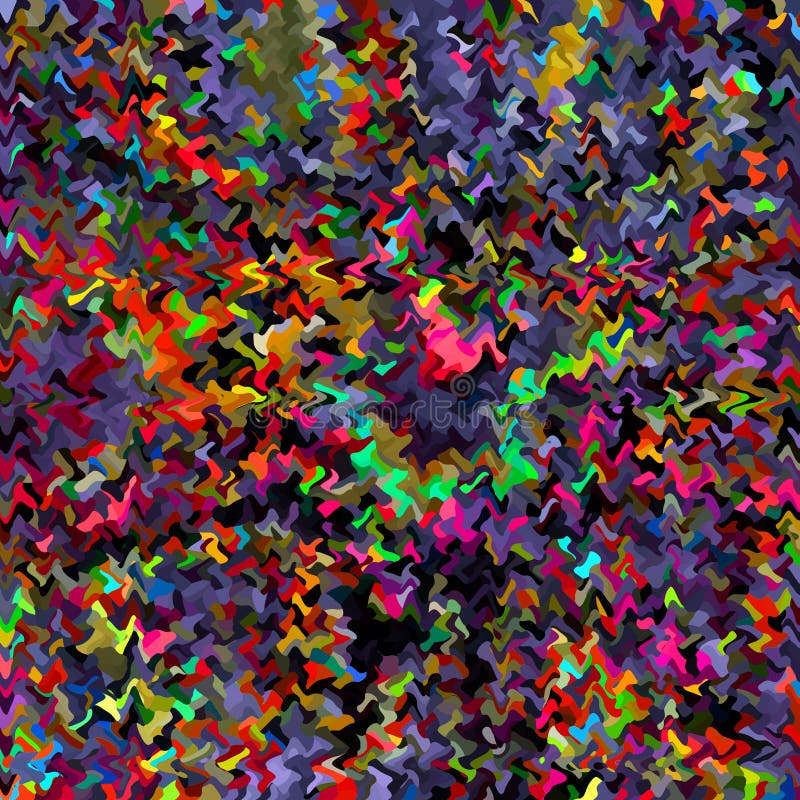 Digital Abstract Wave Fabric Motive Stock Illustration - Illustration ...