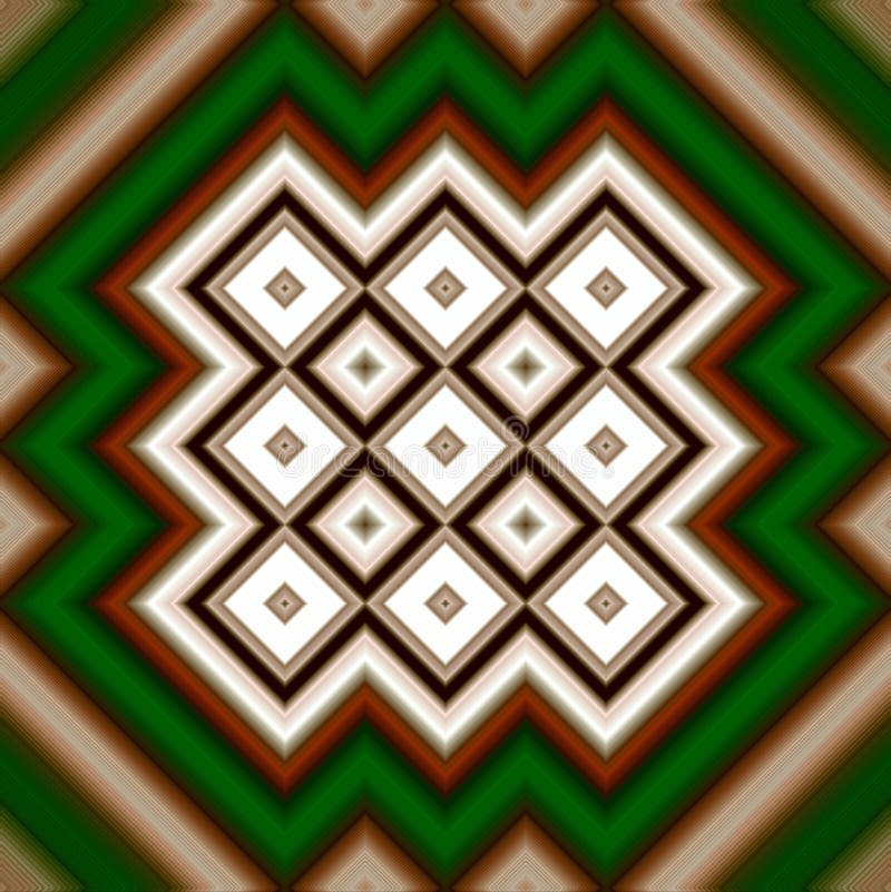 Colorful Abstract Pattern of a Square and Stripes. Stock Illustration ...