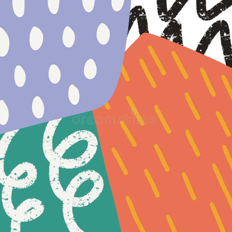 Colorful Abstract Pattern Template Design Stock Vector - Illustration ...