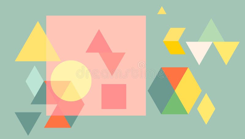 Colorful Abstract Pattern Using Geometric Shapes Stock Vector ...