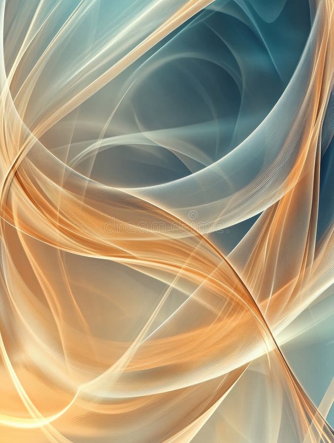 Colorful Abstract Patterns in Flowing Curves and Gradients Create a ...