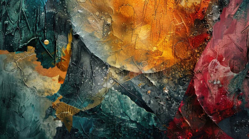 Colorful Abstract Patterns with Vibrant Textures and Shapes Reflecting ...