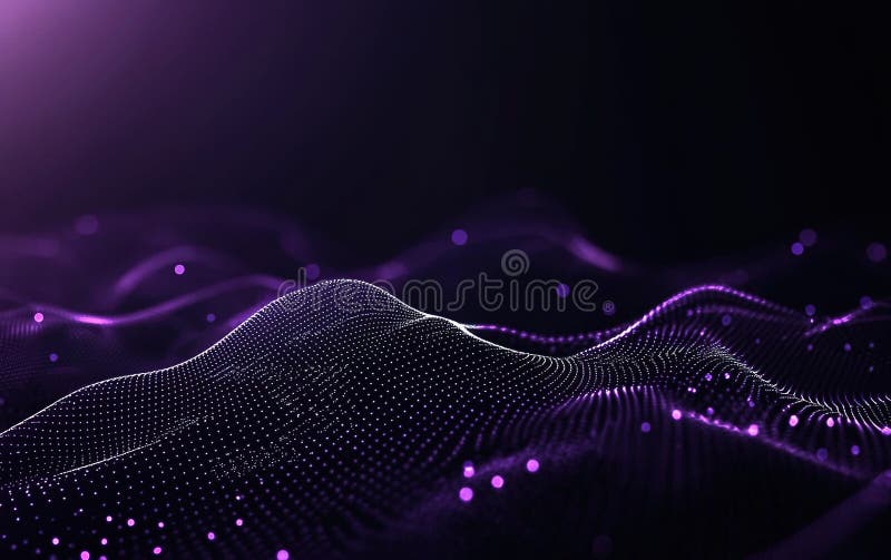 Colorful Abstract Patterns of Waves in Shades of Purple Visualizing ...
