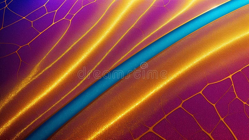 A Colorful Abstract Photograph of a Curved Surface with a Blue Strip AI ...