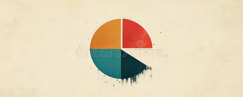 Colorful 3d Pie Chart with Gradient Sections Stock Photo - Image of ...