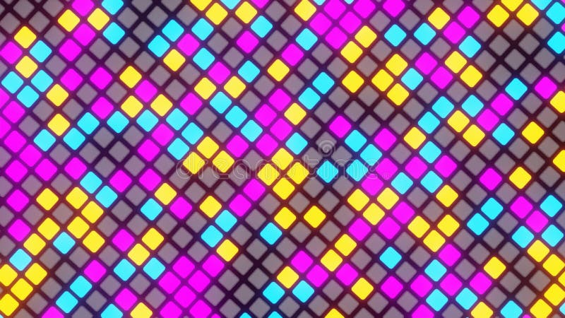 Colorful Abstract Pixel or Rectangle Shape Rotate Motion Background ...