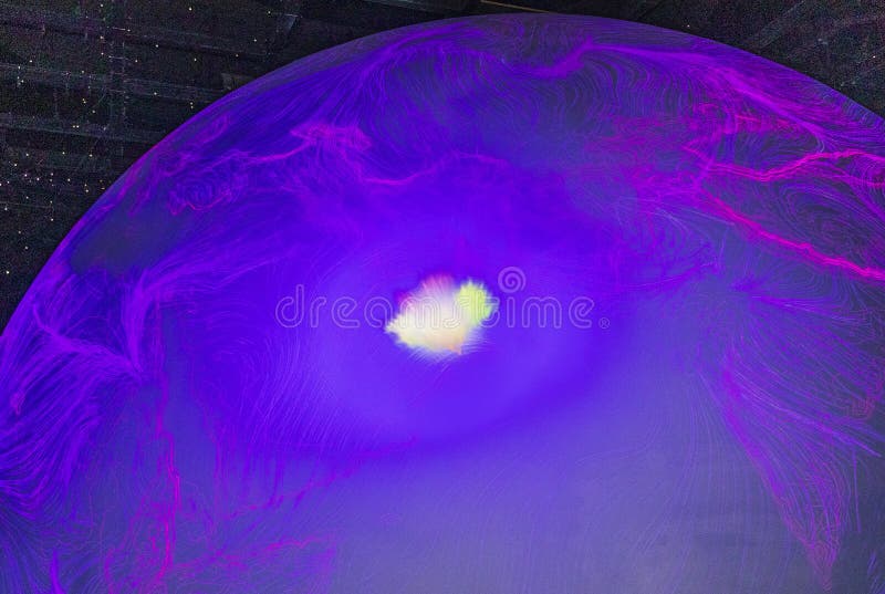 Colorful Abstract Projection on Sphere. Concept Stock Image - Image of ...