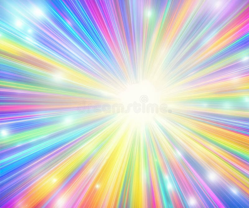 Colorful Abstract Radiant Flash. Explosion Hyper Acceleration Race for ...