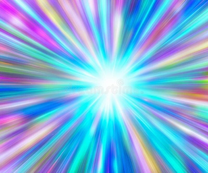 Colorful Abstract Radiant Flash. Explosion Hyper Acceleration Race for ...